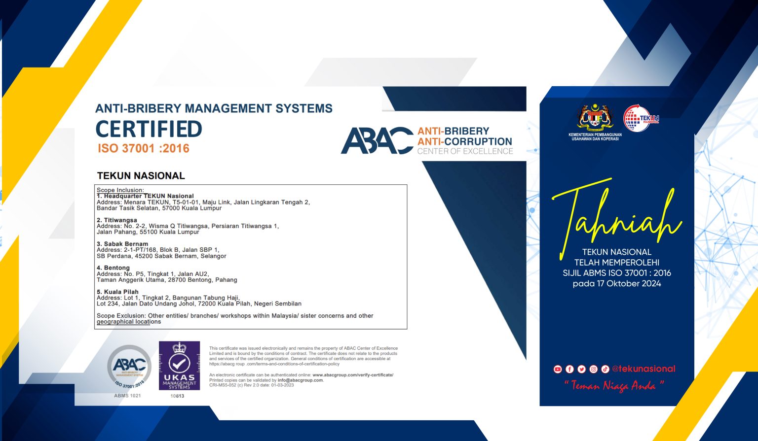 Portal Rasmi TEKUN Nasional